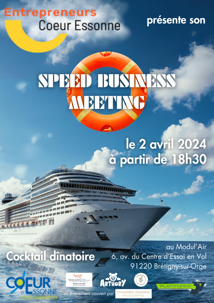 Speed Business Meeting du 2 avril 2024 - Entrepreneurs Coeur Essonne